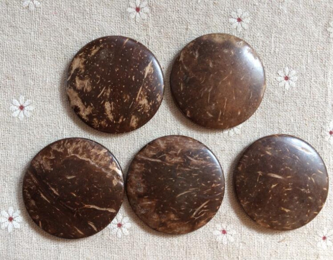 10pcs 44mm Natural Coconut Circle No Hole NW254 - Etsy