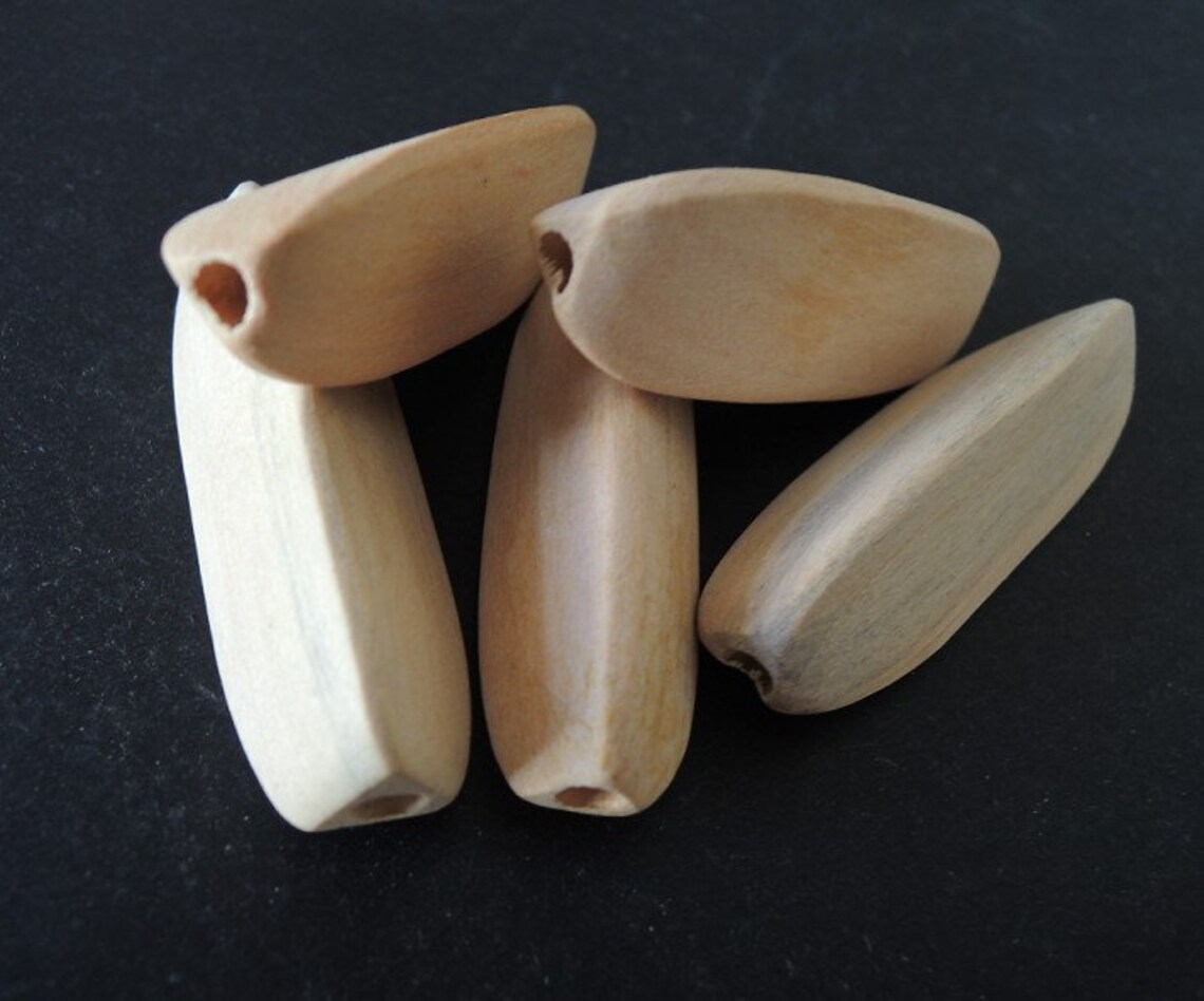 8pcs 46x15mm Triangular Prism Wood Beads No Varnish W347 - Etsy