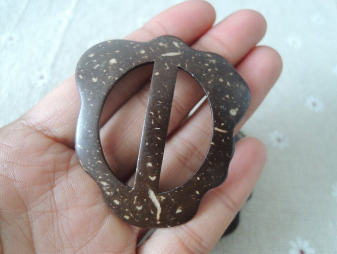 5pcs 56x51mm Natural Coconut Shell Buckle W596 - Etsy