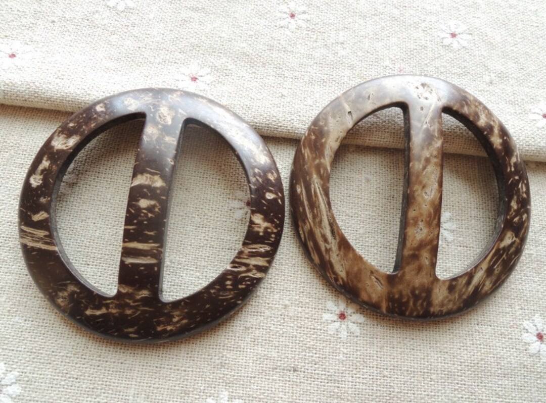 4pcs 62mm Large Coconut Shell Buckle Coconut Button Brown W628 - Etsy