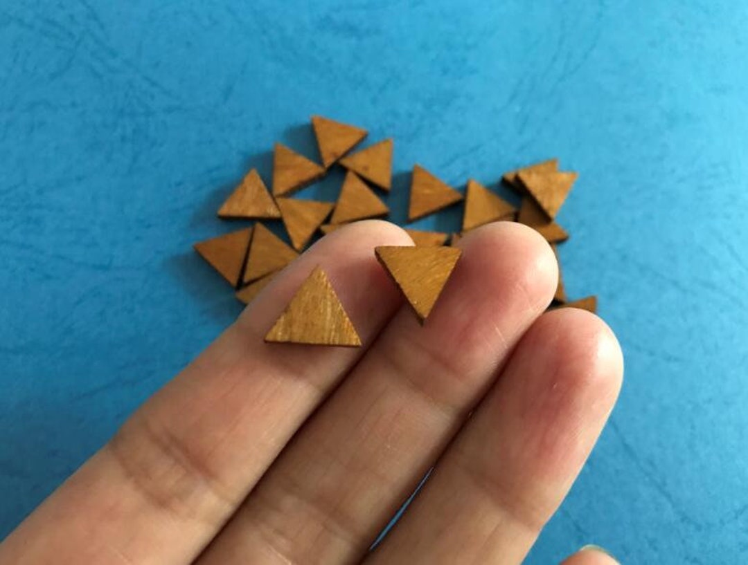 30 Pcs 11x11x11mm Mini Wood Triangle Handmade Accessory (NW464) - Etsy