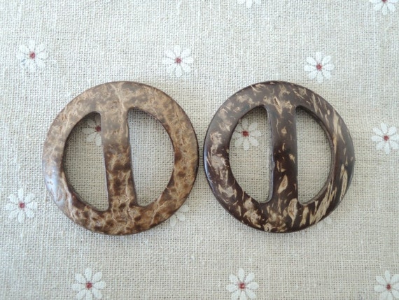 5pcs 50mm Large Coconut Shell Buckle Coconut Button Brown - Etsy
