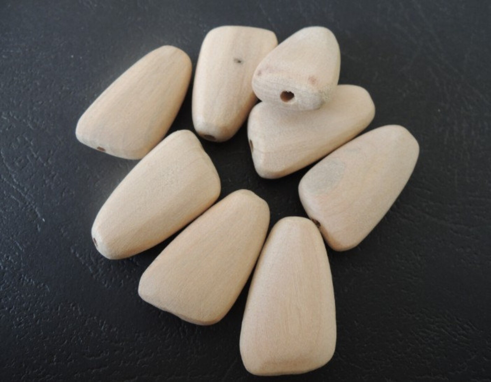 12pcs 30x18mm Triangular Prism Wood Beads No Varnish W615 - Etsy