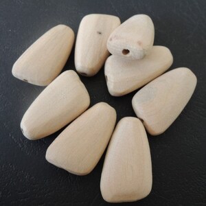 12pcs 30x18mm Triangular Prism Wood Beads No Varnish W615 - Etsy