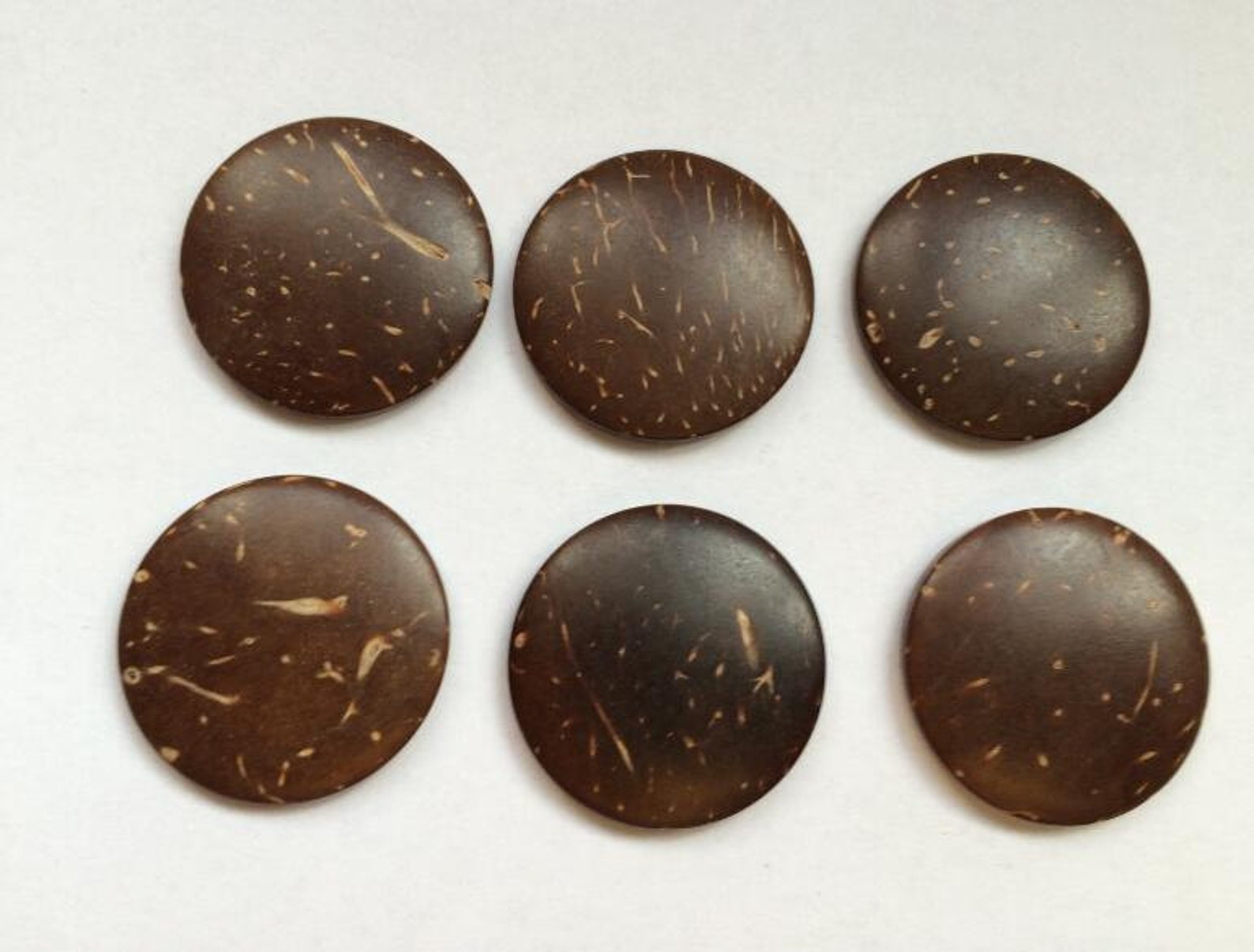 12pcs 25mm Natural Coconut Circle No Hole (NW021) - Etsy