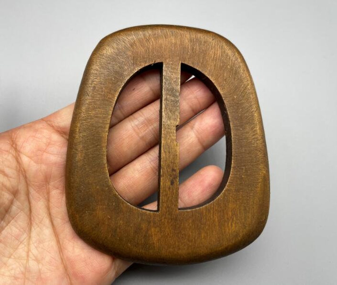1 Piece Large 100mm Brown Wood Buckle Wooden Belt Buckle (NW818) - Etsy