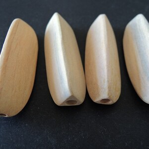 8pcs 46x15mm Triangular Prism Wood Beads No Varnish (W347) - Etsy