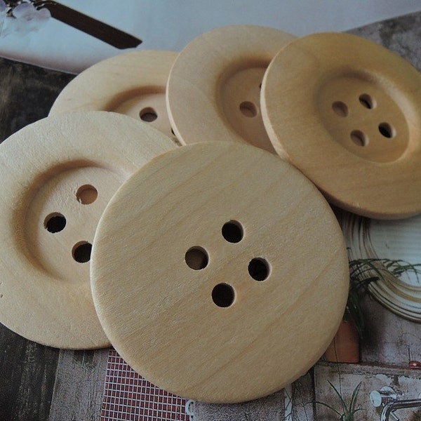 Handmade Wood Button - Etsy
