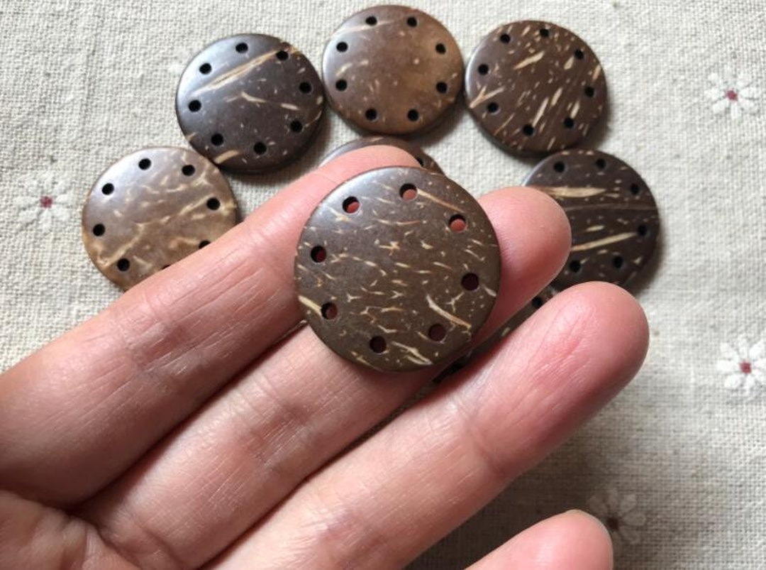 12pcs 25mm Natural Coconut Circle NW503 - Etsy