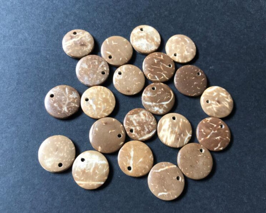 50pcs 15mm Natural Coconut Circle Coconut Disk NW477 - Etsy