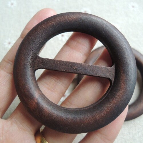 4 Pcs 60mm Light Brown Wood Buckle Wooden Belt Buckle W143 - Etsy