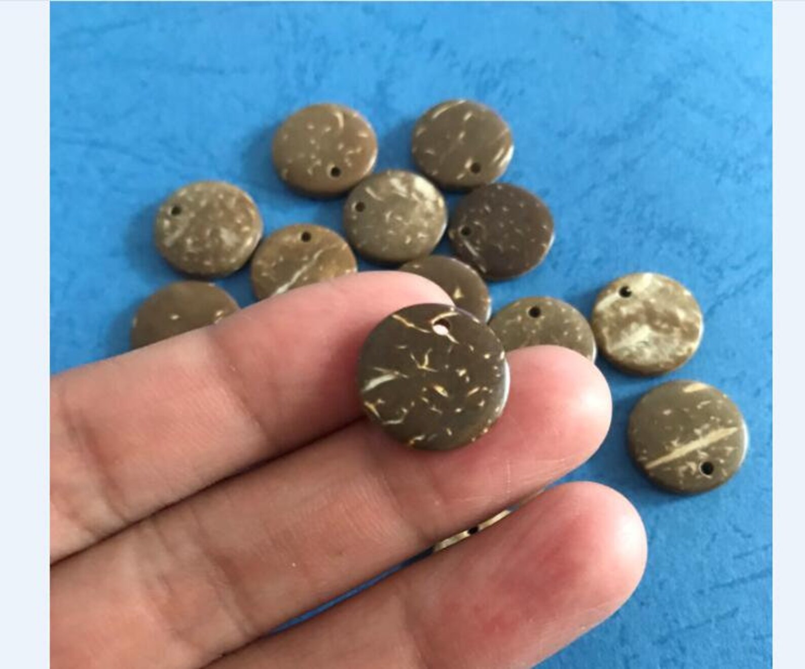 50pcs 15mm Natural Coconut Circle Coconut Disk NW477 - Etsy