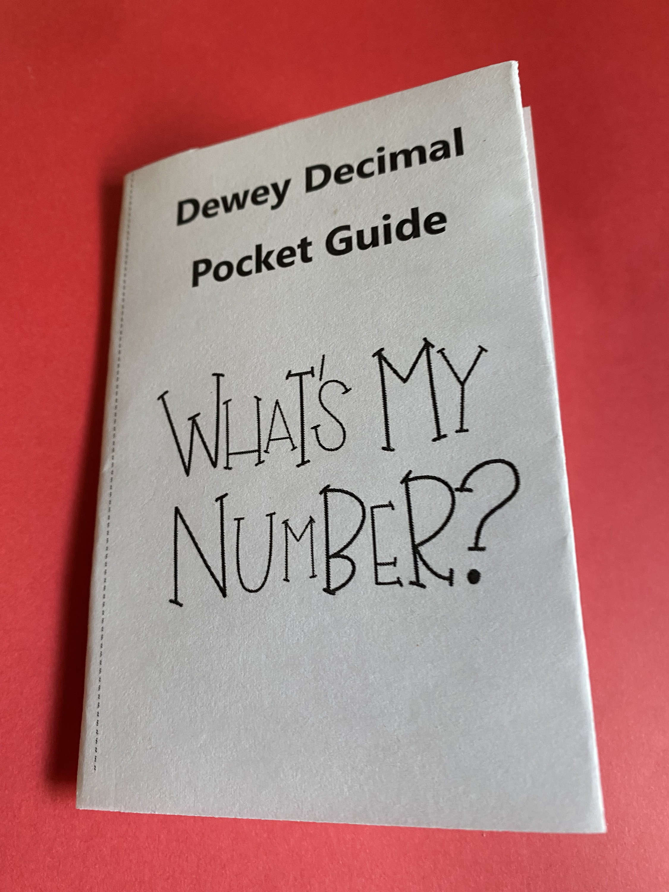 Dewey Decimal System Printable Guide | Pocket-sized Library Helper ...