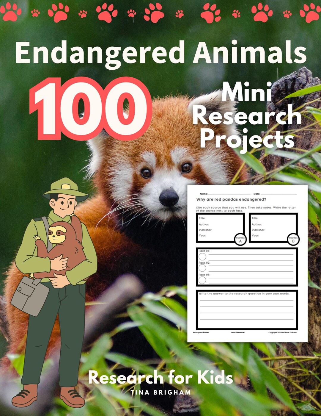 Endangered Animals Research Workbook - Etsy