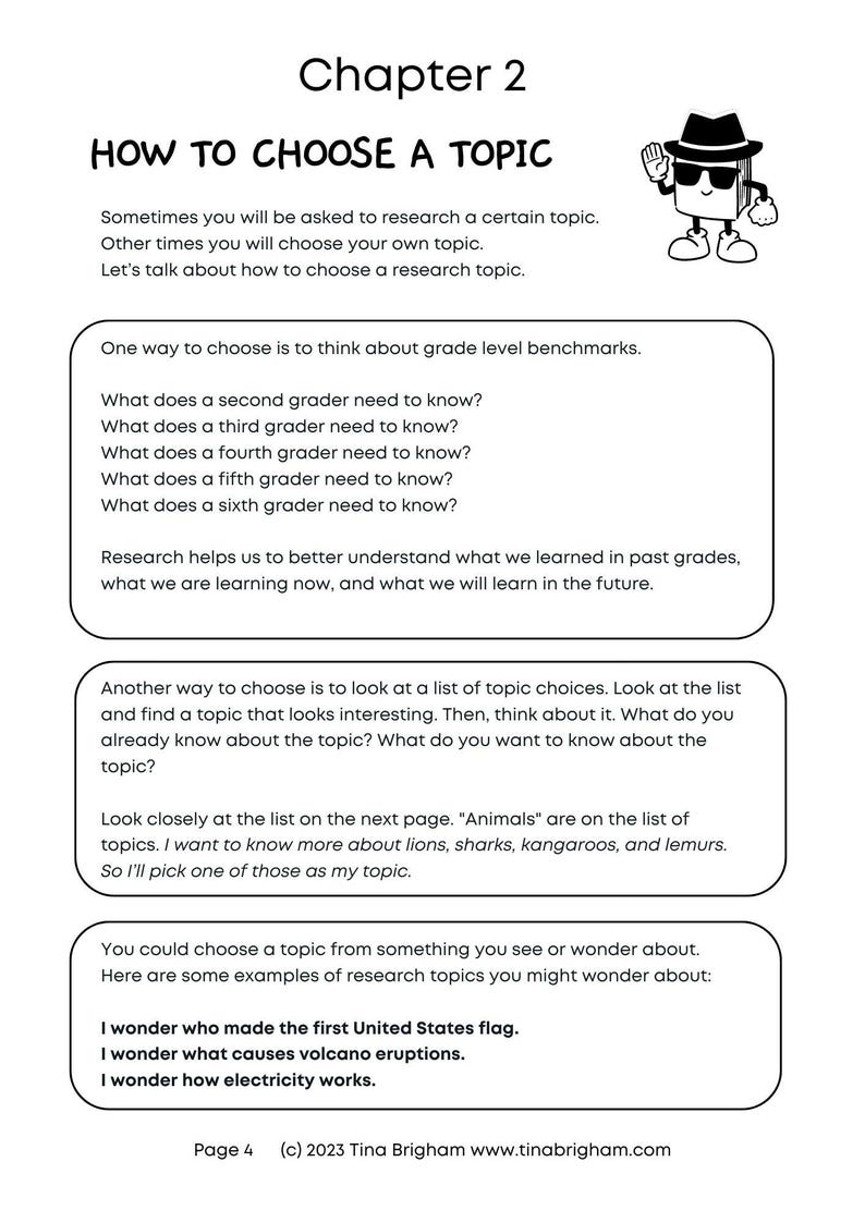 Elementary Research Skills Workbook and Teaching Guide | Research ...