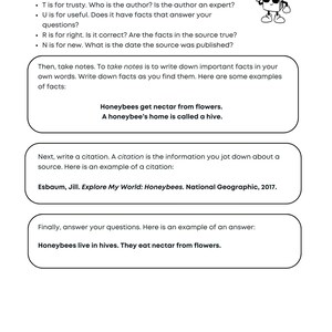 Elementary Research Skills Workbook and Teaching Guide | Research ...