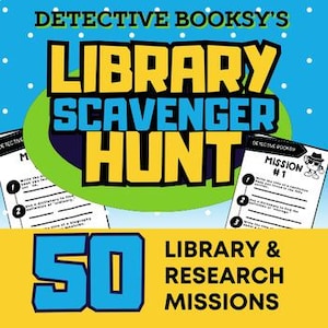 Library Scavenger Hunt DIGITAL DOWNLOAD - Etsy