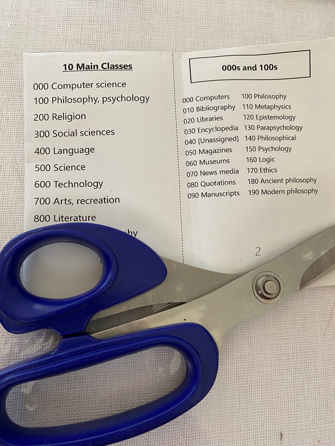 Dewey Decimal System Printable Guide | Pocket-sized Library Helper ...