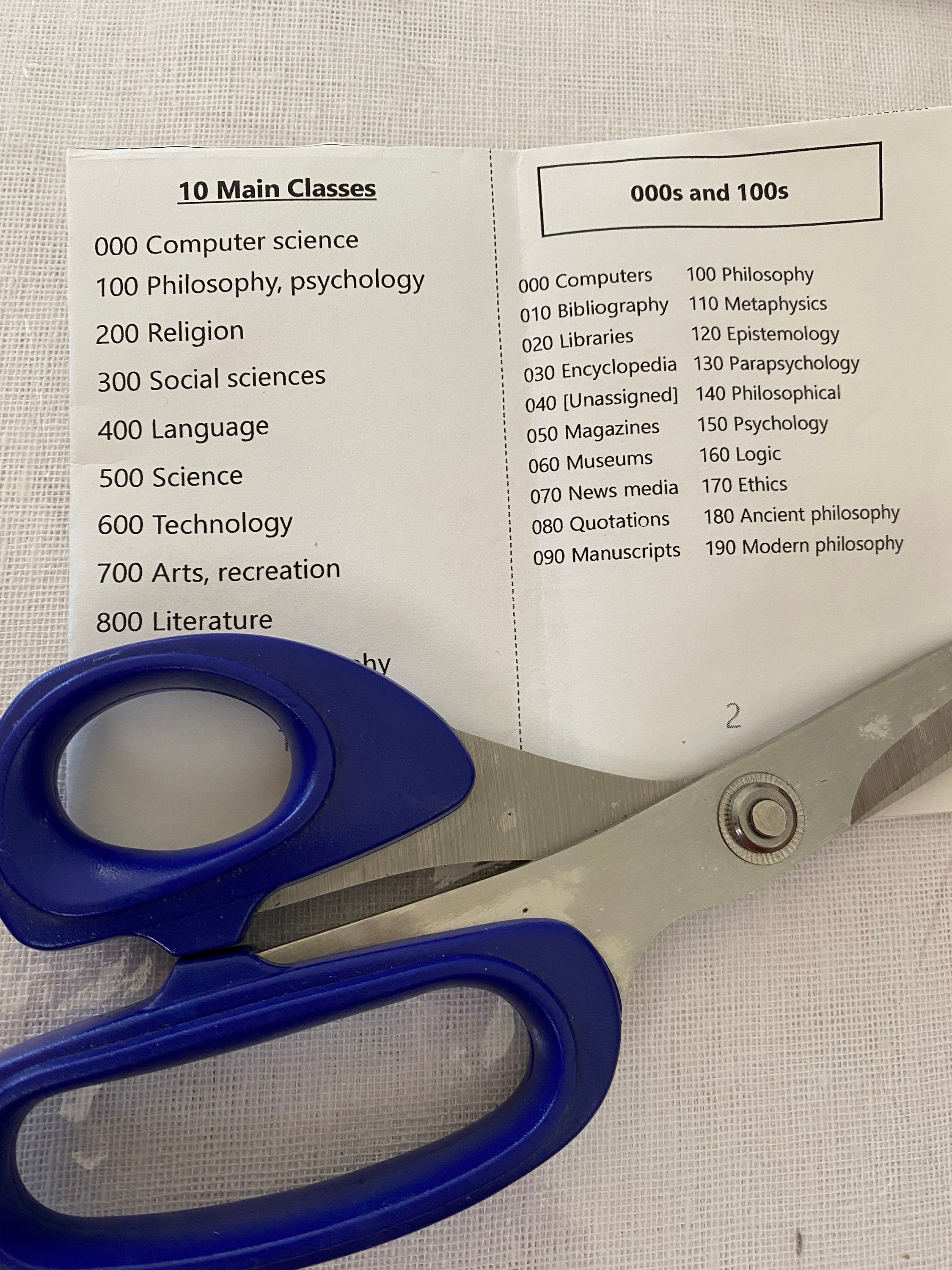 Dewey Decimal System Printable Guide | Pocket-sized Library Helper ...