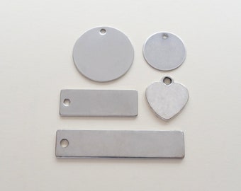 Custom Year or Date Tags Hand Punched Brass and Metal Tag or - Etsy