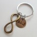 Bronze Infinity Symbol Keychain Gift Couples Anniversary | Etsy