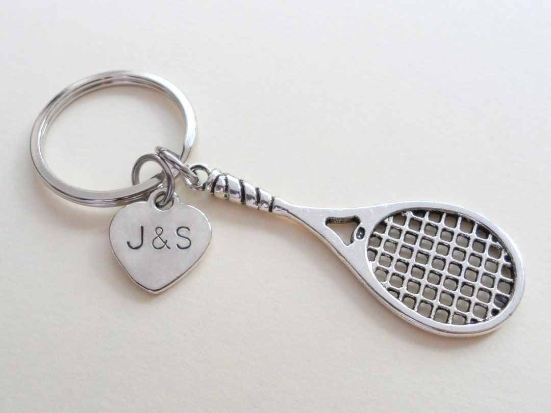 Tennis Keychain, Couples Keychain, Tennis Player Keychain, Tennis ...