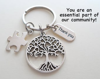 Thank You Keychain | Etsy