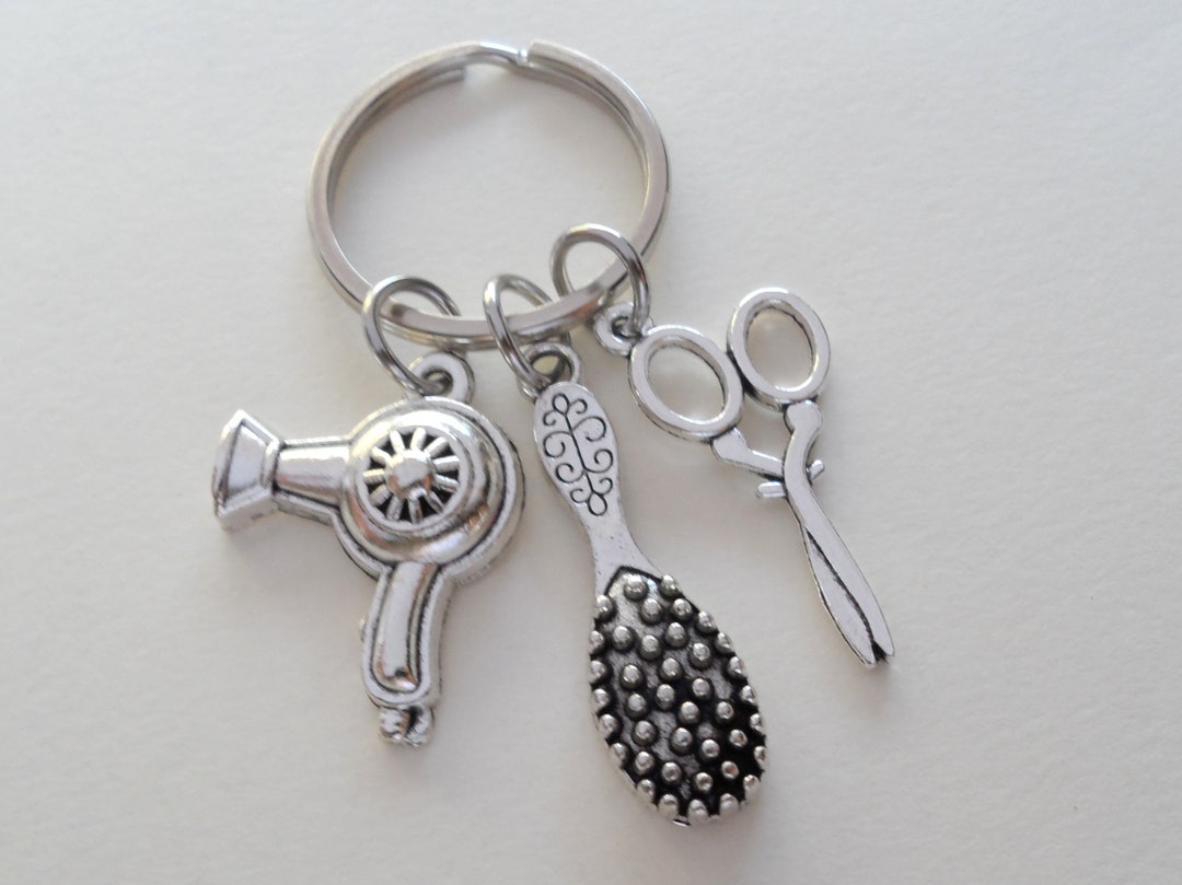 Hair Stylist Keychain, Graduation Gift Keychain, Hairdresser Keychain ...