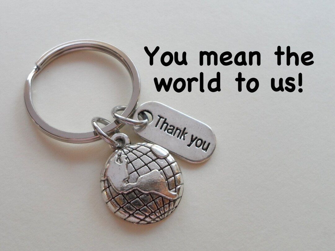 Employee Appreciation Gift, World Globe Keychain, Teacher Appreciation ...