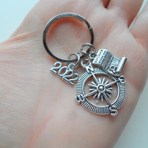 Compass Keychain, Graduation Gift, Gift for Graduation, Graduate Gift ...