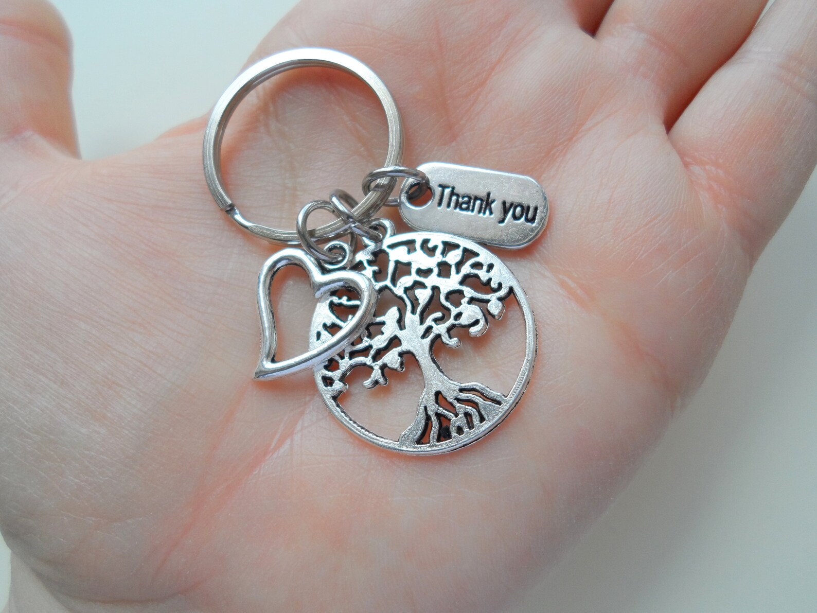 Caretaker Gift Keychain Caregiver Gift Tree & Heart - Etsy