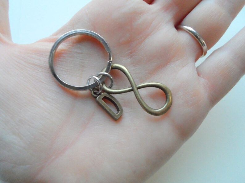 2 Bronze Infinity Symbol Keychains Best Friend Keychains - Etsy