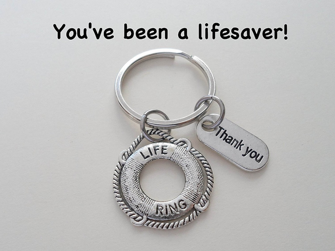 Volunteer Appreciation Gift Keychain, Lifesaver Charm, Volunteer Gift ...