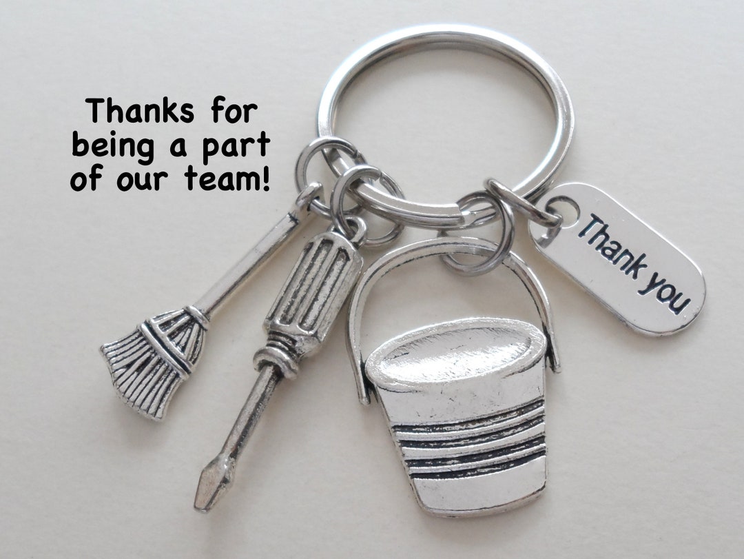 Housekeeping Appreciation Gift Keychain, Cleaning Crew Keychain ...