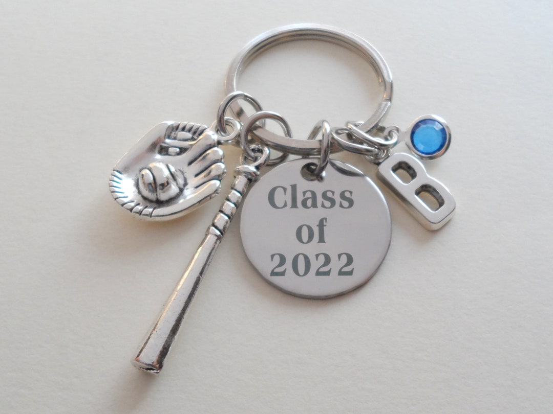 Class of 2022 or 2023 Keychain With Baseball Glove & Bat - Etsy
