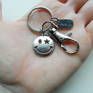 Smiley Face Keychain, Employee Appreciation Gift, Volunteer Gift ...