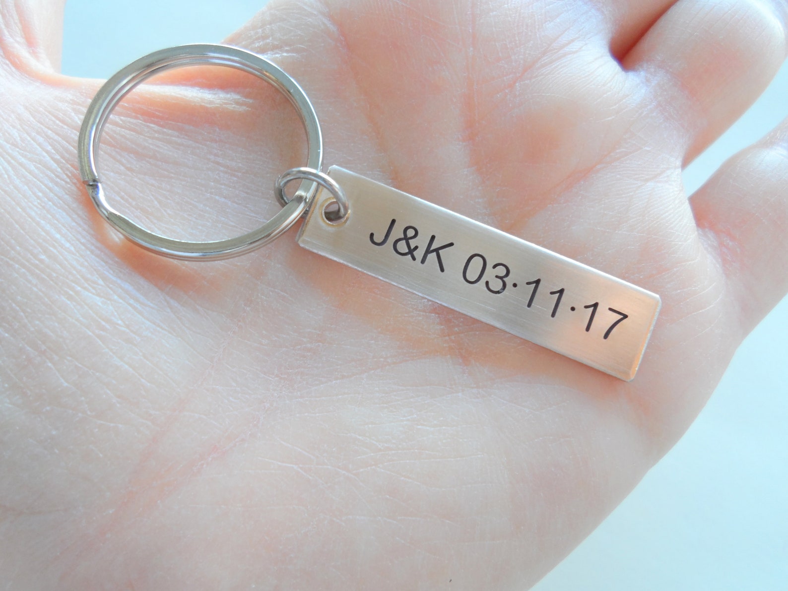 Bronze Keychain Bronze Gift Couples Keychain Anniversary | Etsy