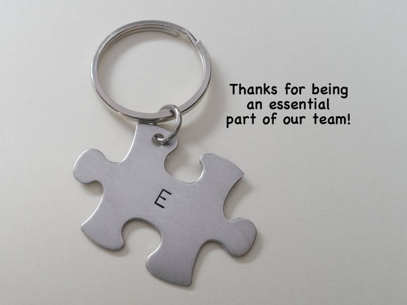 Employee Appreciation Gift Keychain Puzzle Charm Keychain - Etsy