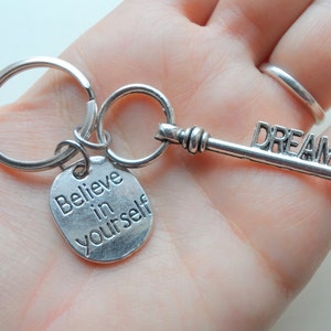 Dream Key Keychain Graduation Keychain Best Friend Keychain - Etsy