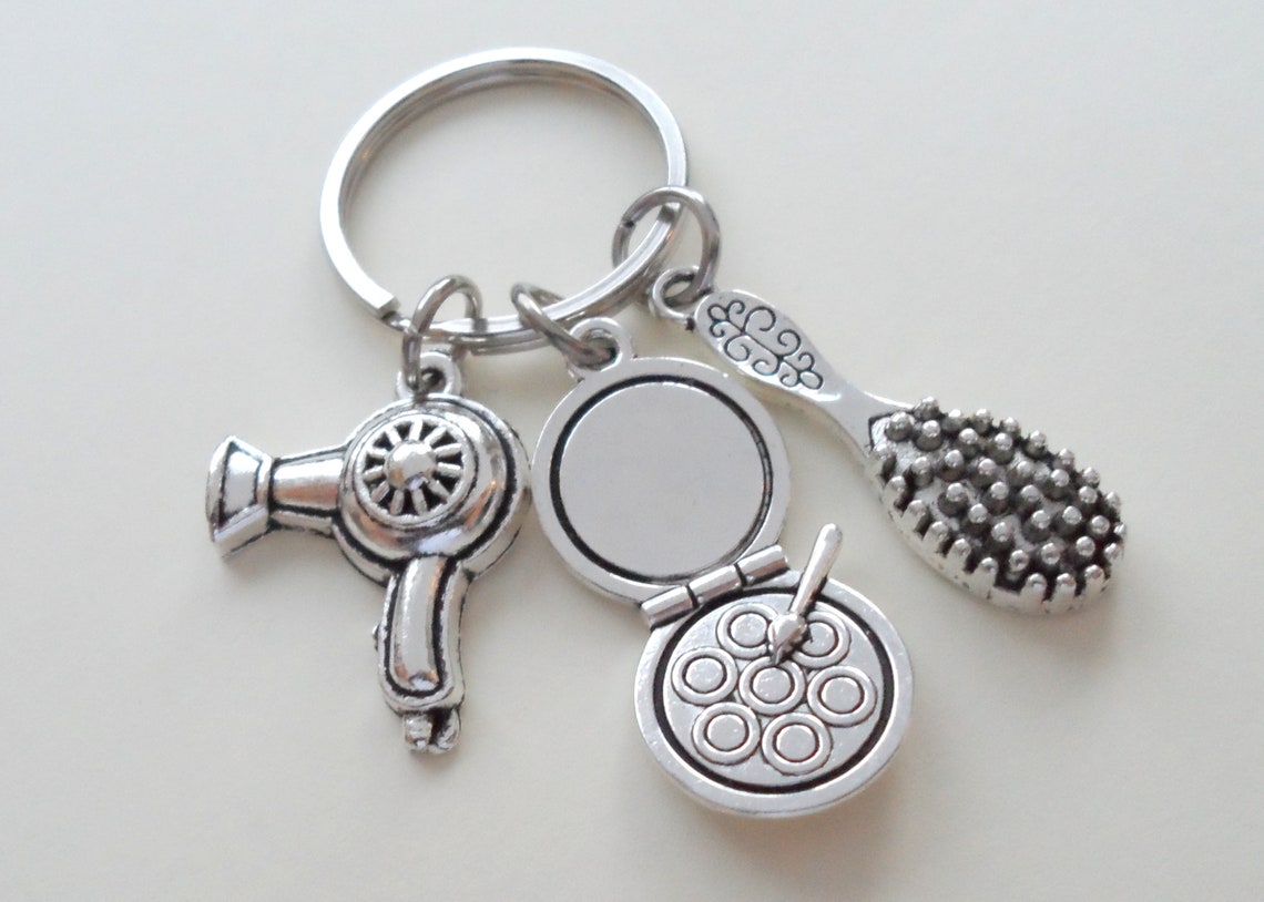 Hair Stylist & Makeup Keychain Graduation Gift Keychain - Etsy