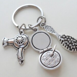 Hair Stylist & Makeup Keychain, Graduation Gift Keychain, Hairdresser ...