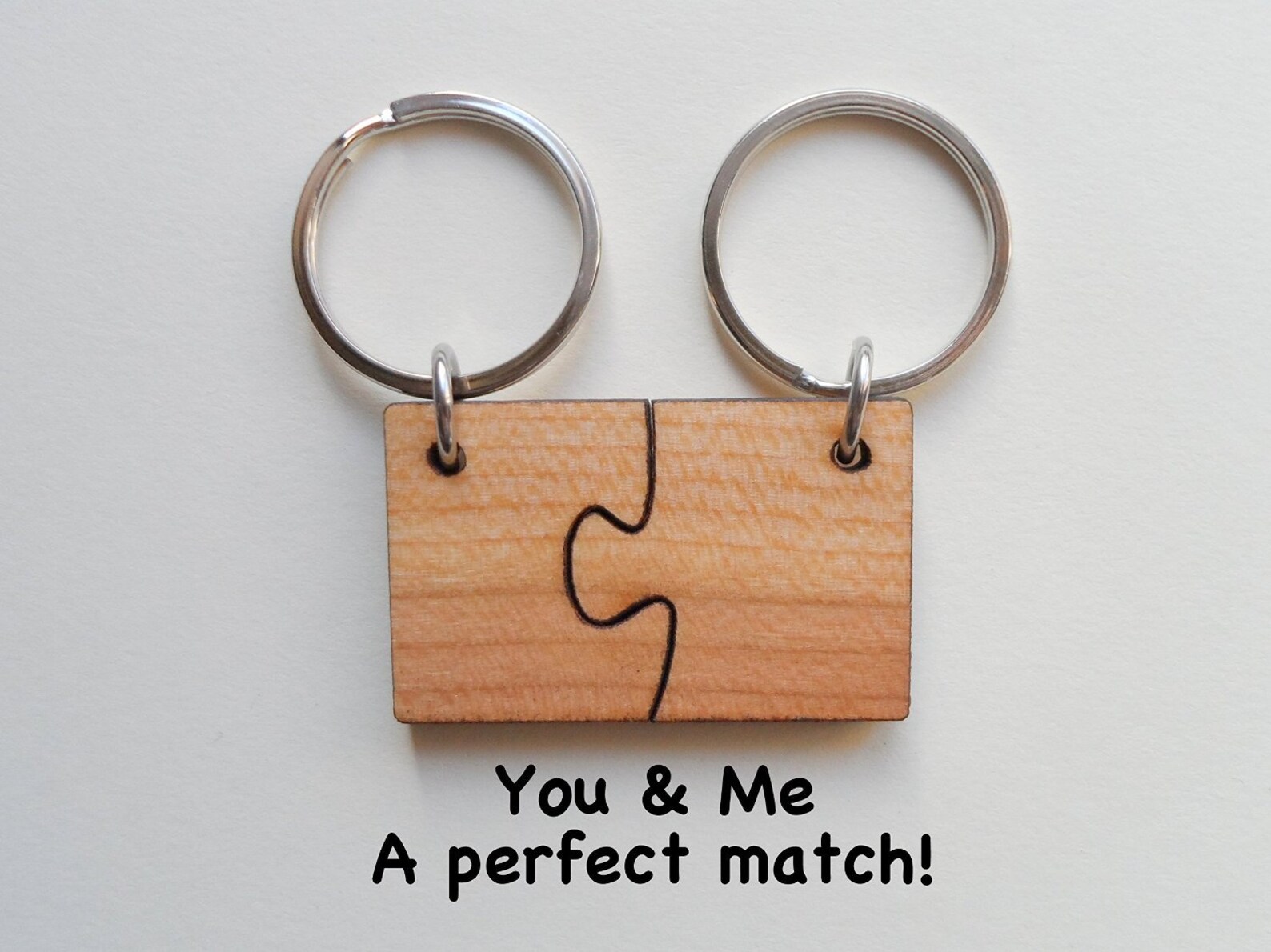 Wood Puzzle Keychains Wood Couples Keychains Couples Key - Etsy