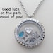 Graduation Floating Charm Locket Necklace, Class of 2025 Necklace ...