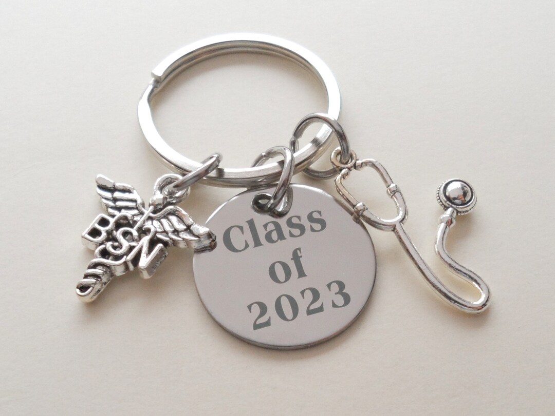 Class of 2023 Keychain With BSN Charm, Graduation Gift, Gift for ...