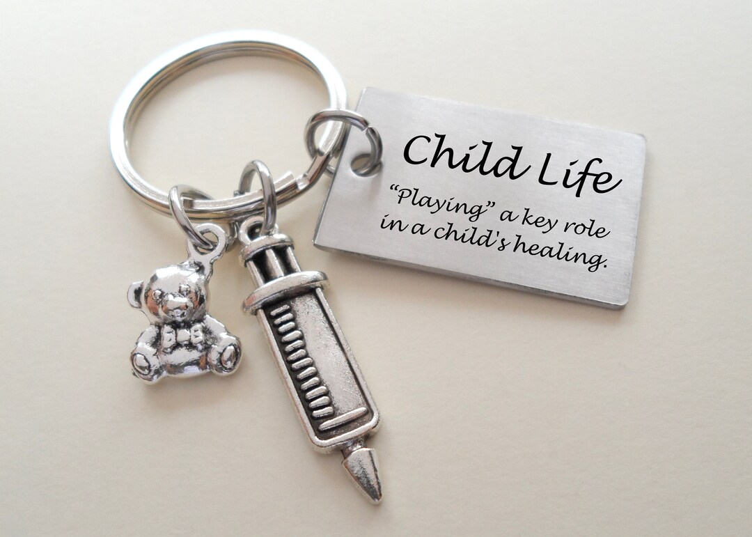 Child Life Gift Keychain, Pediatric Health Care Keychain, Toys Charms ...