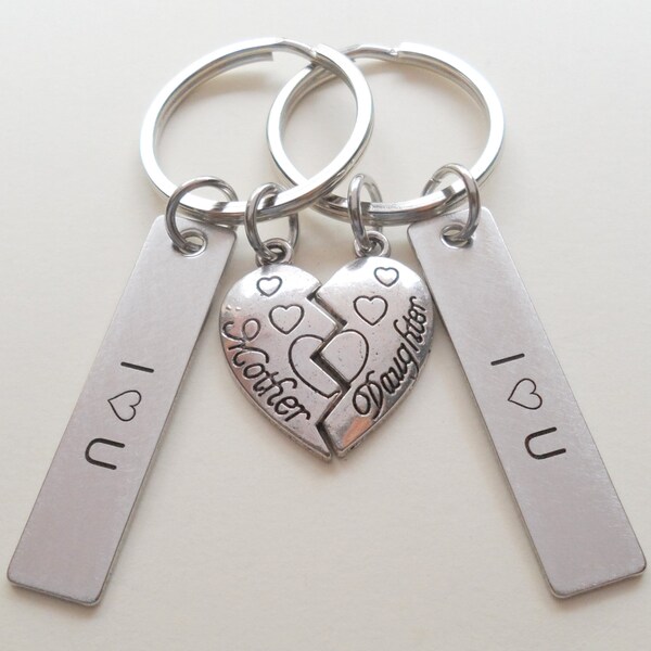 Customized Mother Daughter Keychain - Etsy
