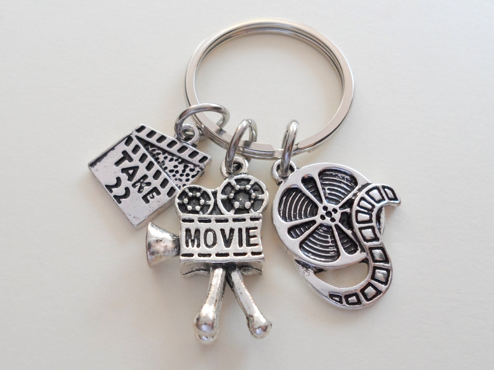 Movie & Film Keychain Movie Reel Charm Videographer - Etsy