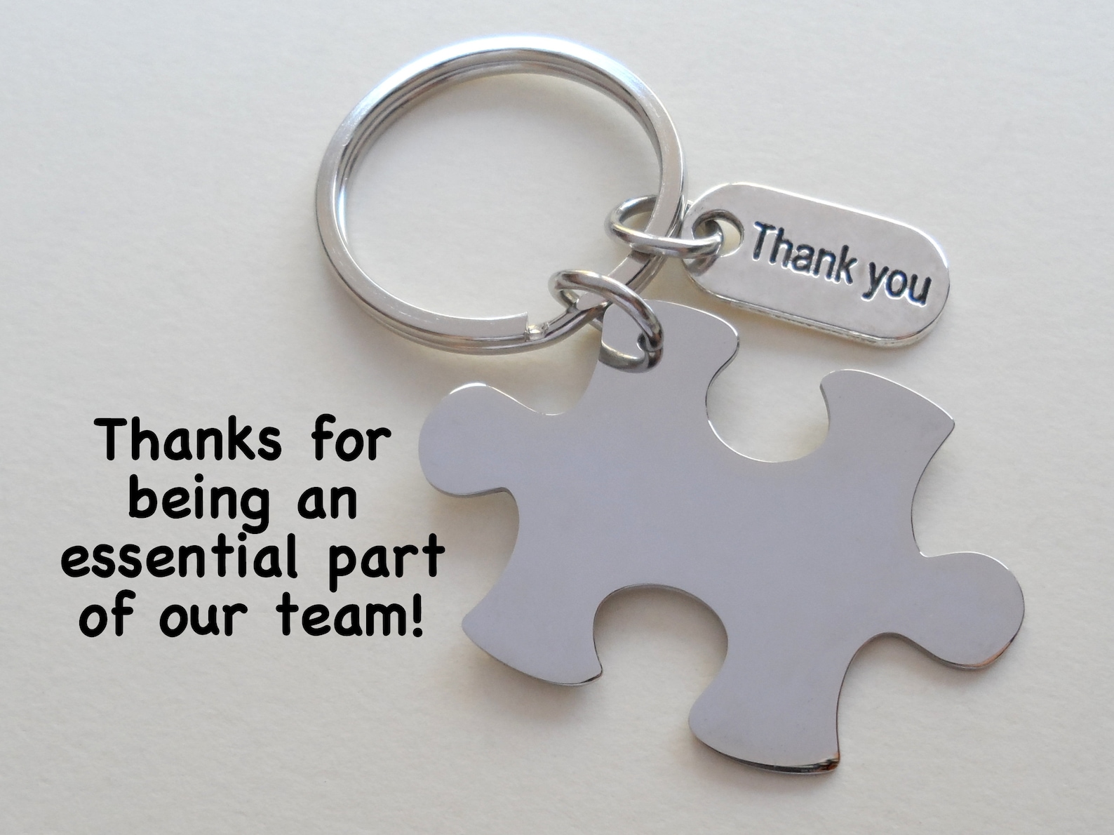 Employee Appreciation Gift Keychain Puzzle Charm Keychain | Etsy