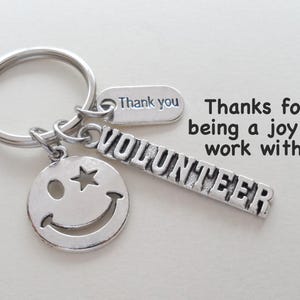 Smiley Face Keychain, Employee Appreciation Gift, Volunteer Gift ...