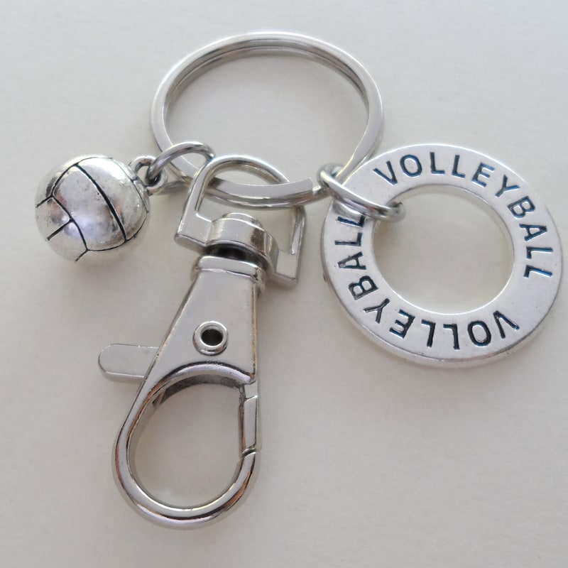 Volleyball Keychains - Etsy